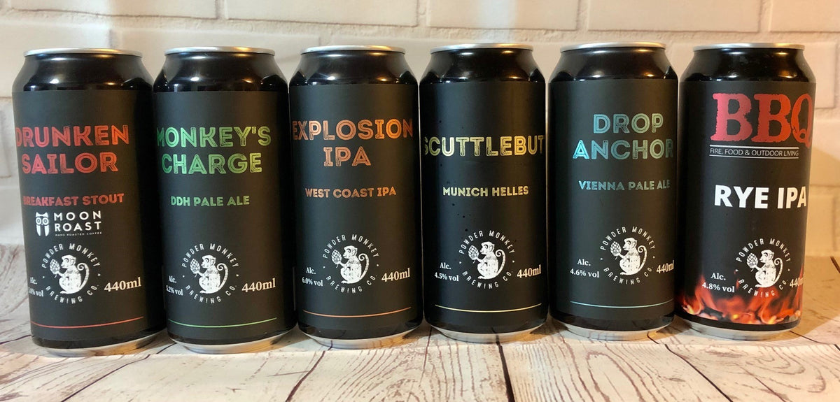 440ml Can Range – Powder Monkey Brewing Group Ltd