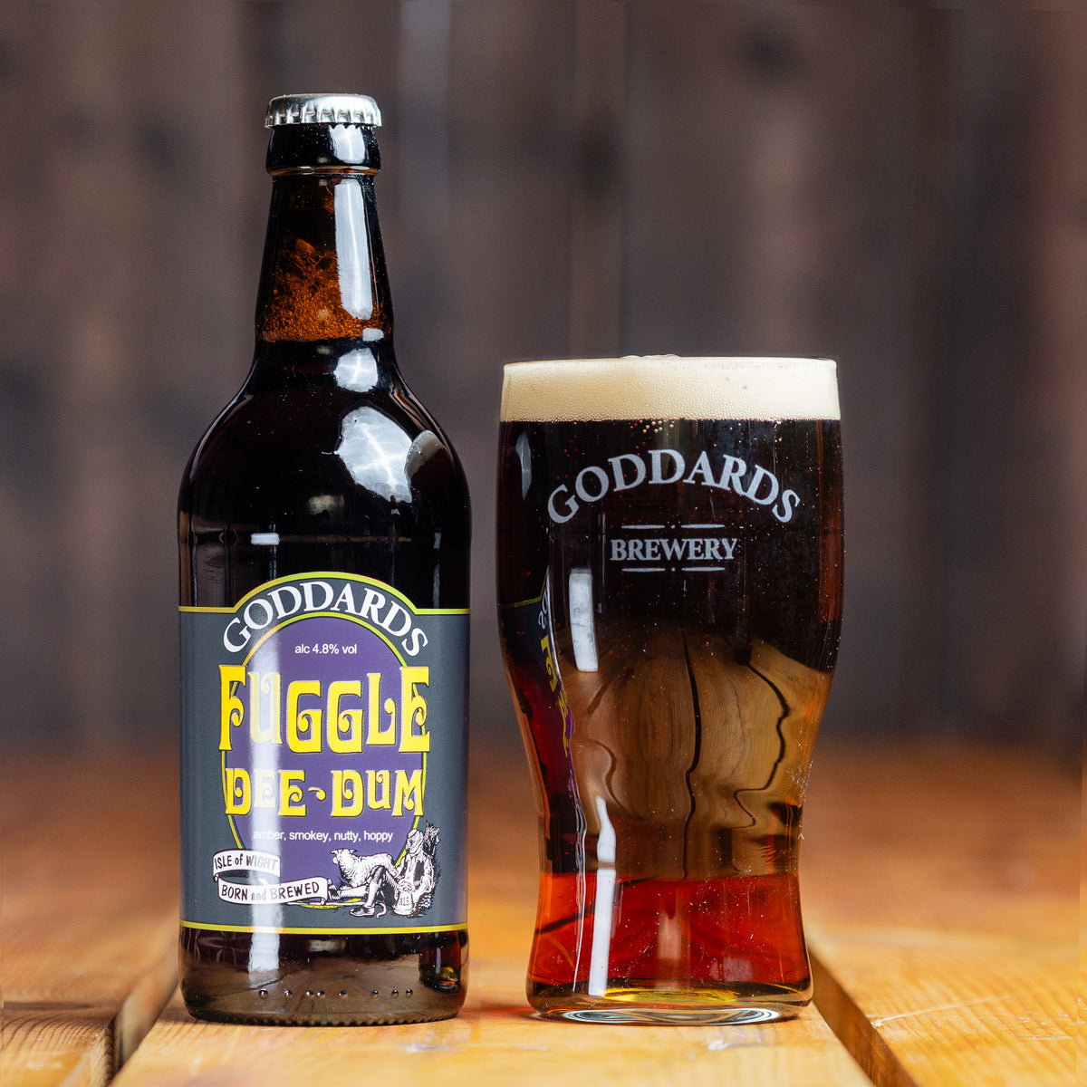 Fuggle Dee Dum - Amber Ale - ABV 4.8% - 500ml bottle – Powder Monkey ...