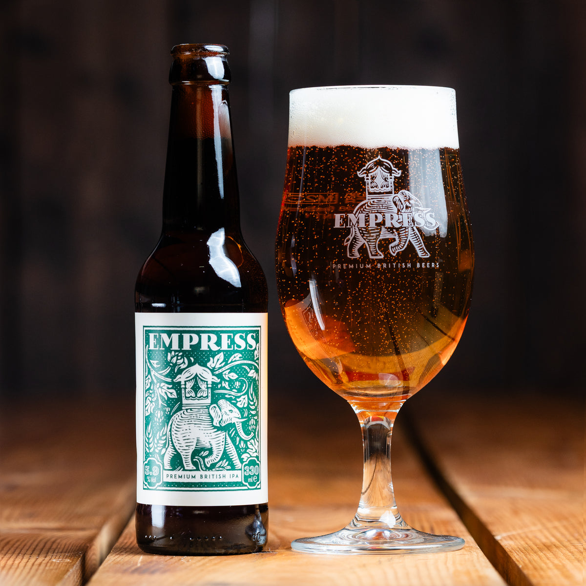 Empress Ale - IPA - ABV 5.9% - 330ml bottle – Powder Monkey Brewing ...