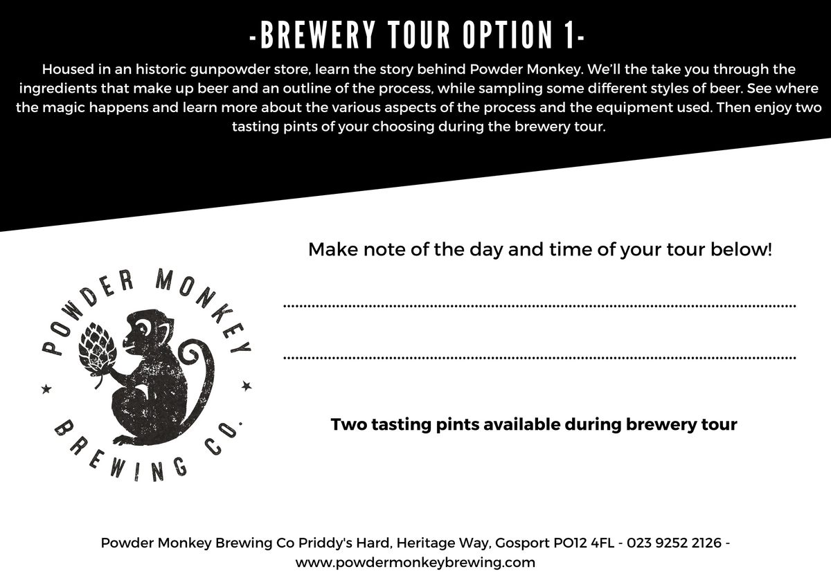 Powder Monkey Brewery Tour - 1 – Powder Monkey Brewing Group Ltd