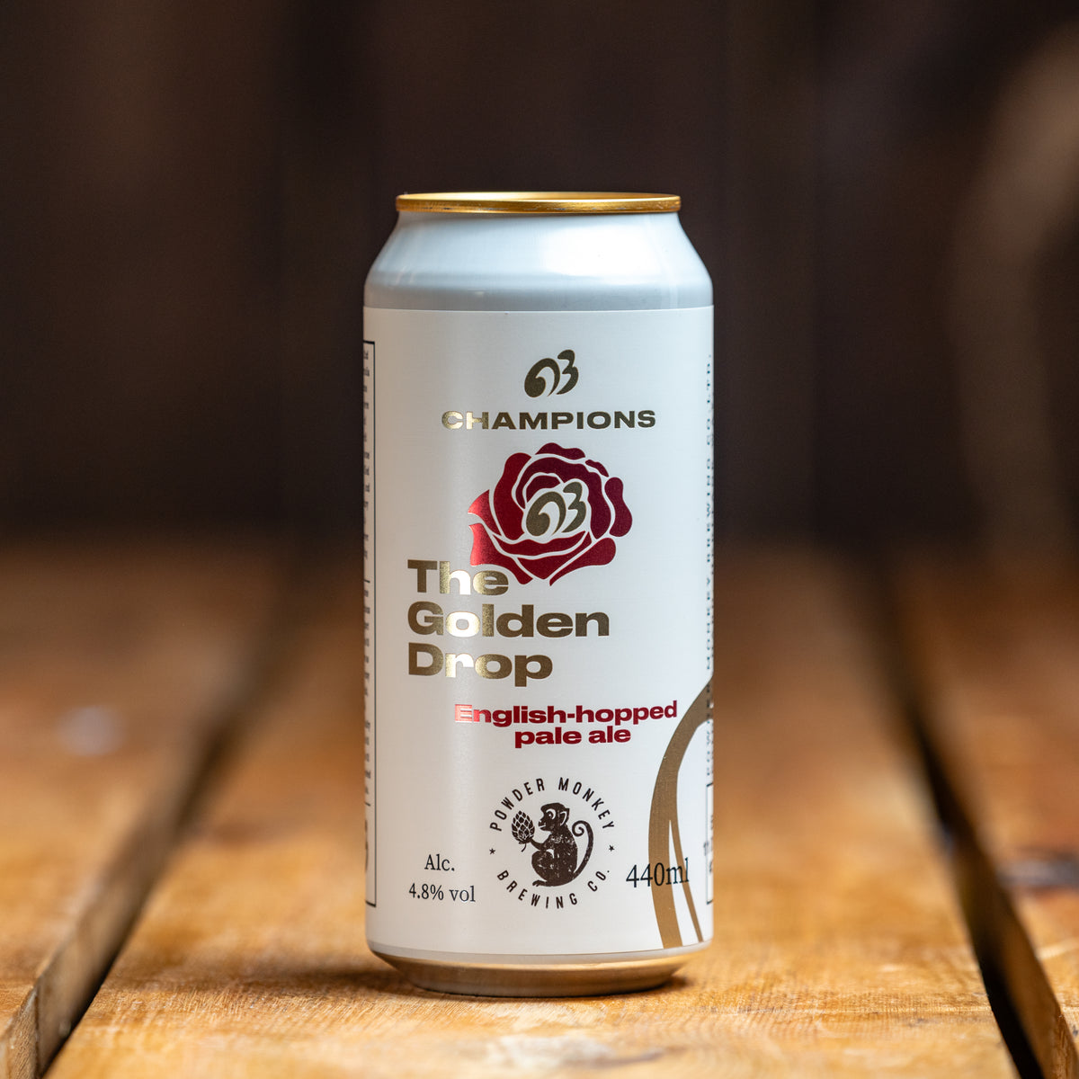 The Golden Drop - English Hopped Pale Ale - 440ml – Powder Monkey ...