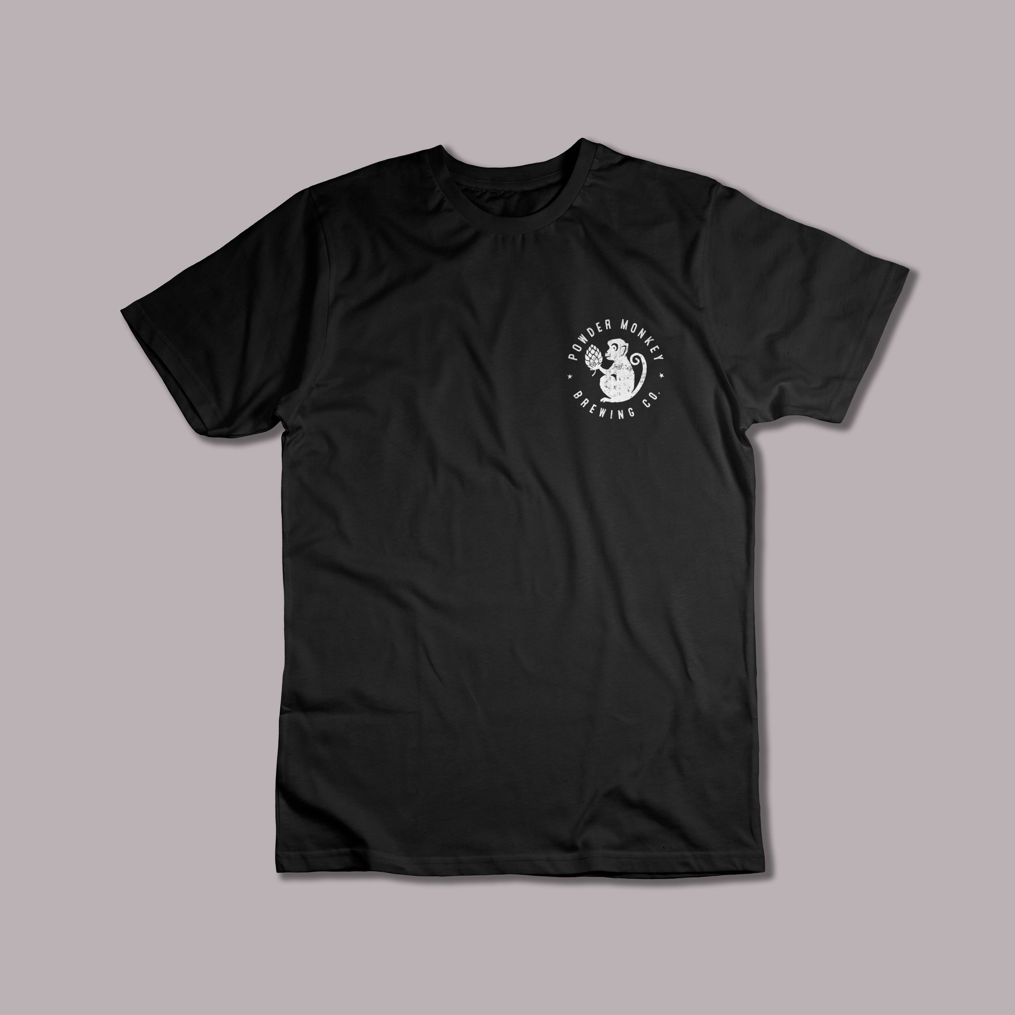 Powder Monkey Standard T shirt – Powder Monkey Brewing Group Ltd